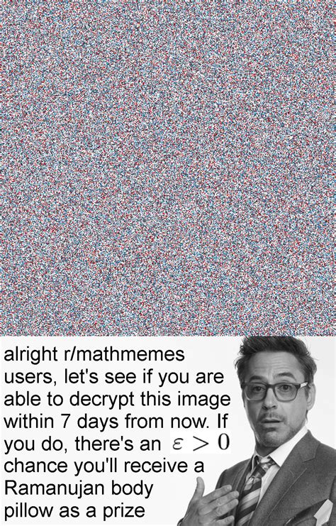 r mathmemes image decryption challenge r mathmemes