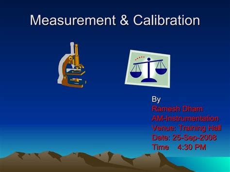 Overview Of Instrument Calibration Ppt