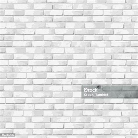 흰색 벽돌 벽 이음새있는 패턴입니다 돌 블록 텍스처 배경 배경 주제에 대한 스톡 벡터 아트 및 기타 이미지 배경 주제 벡터 돌담 Istock