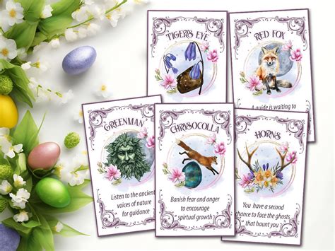 Ostara Oracle Cards Inspirational Altar Deck To Recieve Divine Messag Morgana Magick Spell