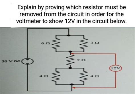 Solved Explain By Proving Which Resistor Must Be Removed