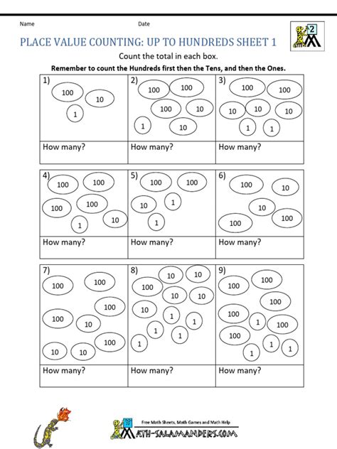 Place Value Counting Up To Hundreds 1 Pdf