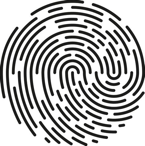 Fingerprint Identification Symbol Icon 21976590 Png