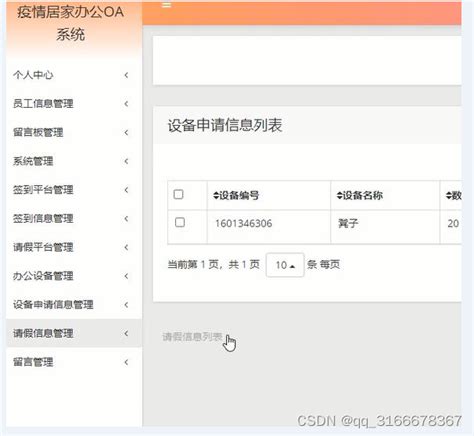 Springboot居家办公设备oa系统 Java Ssmoa办公用品系统 Springboot Csdn博客