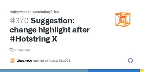 Suggestion Change Highlight After Hotstring X Issue Thqby Vscode Autohotkey Lsp GitHub