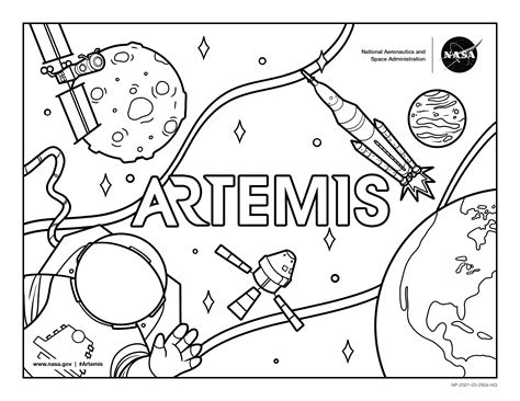 Nasa Rocket Coloring