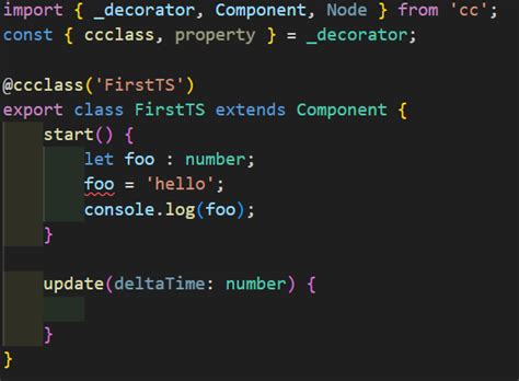 Typescript脚本有报错，但在cocos中正常运行、不报错 Creator 3x Cocos中文社区