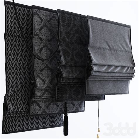 Римские шторы - Шторы - 3D модель