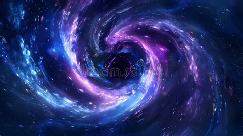 Swirling Vortex And Dynamic Abstract Background With Cosmic Time Warp