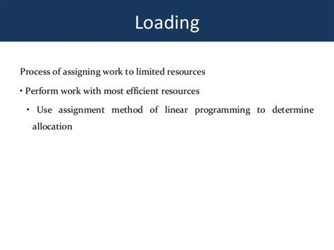 Scheduling And Sequencing