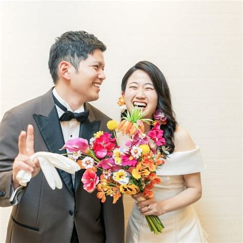 笑顔が最高に可愛い花嫁さま🩷 Sarai Wedding ・ ブーケの作品はこちら Sarai Bouquet ・ Bride