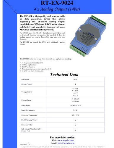 RT EX LOGICIO PDF Catalogs Technical Documentation Brochure