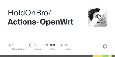 Releases HoldOnBro Actions OpenWrt GitHub