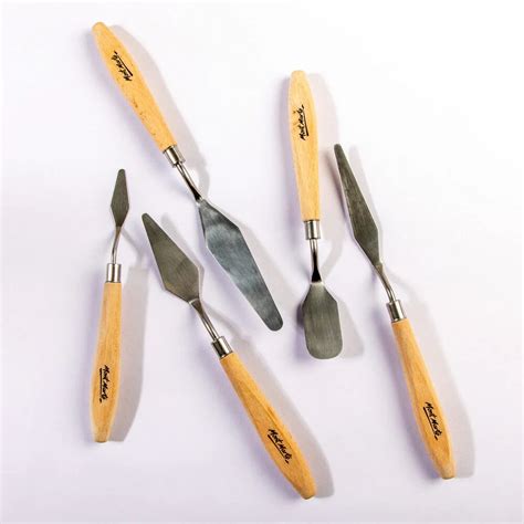 Mont Marte Signature Stainless Palette Knife Set 5pc Art Cart