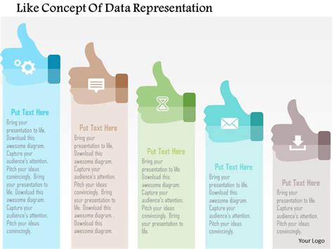 Like Concept Of Data Representation Flat Powerpoint Design PowerPoint