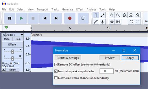 Error Message In The Normalize Effect Dialog Doesn T Fit Issue Audacity Audacity GitHub