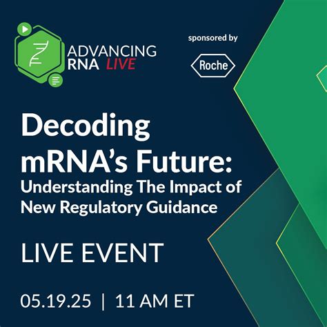 Mrna Regulatory Guidance Decoded By Experts Advancing Rna Posted On The Topic Linkedin