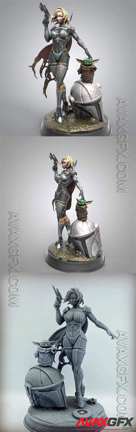 Sexy Mandalorian 3d Print Model Download 3d Models For Print