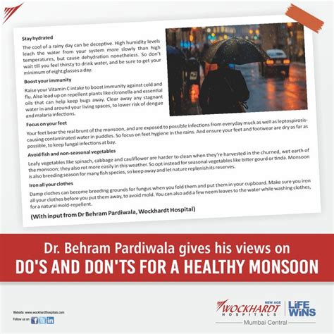 Read What Dr Behram Pardiwala Consultant Internal Medicine From Wockhardt Hospitals Mumbai