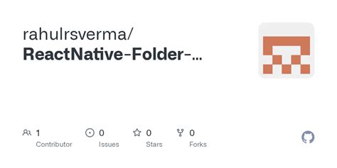 Github Rahulrsvermareactnative Folder Structure