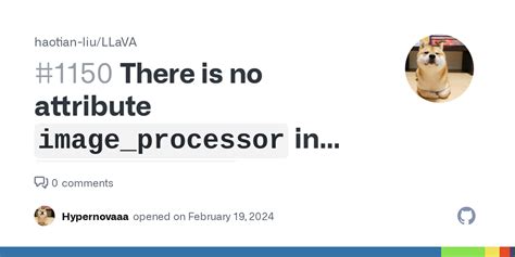 There Is No Attribute `image Processor` In `dataargument` In Train Py · Issue 1150 · Haotian