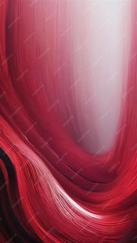 Premium Ai Image Abstract Composition Of Red Waveforms Against A White Digital Background