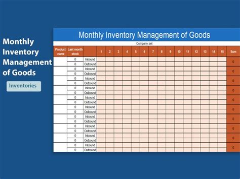 Excel Templates For Inventory
