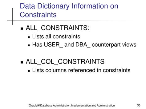 Ppt Chapter 9 Data Integrity Constraints Powerpoint Presentation