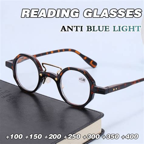 At5 Retro Leopard Print Reading Glasses For Men High Definition Hyperopia Glasses For Women