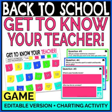 Meet The Teacher Game Get To Know Your Teacher Slides Game 2nd 3rd 4th