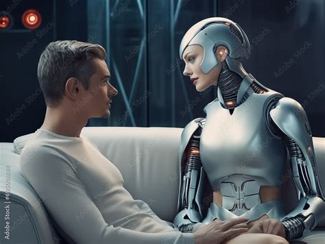 In A Moment Of Science Fiction Brought To Life A Specialist Engages In An Intimate Conversation