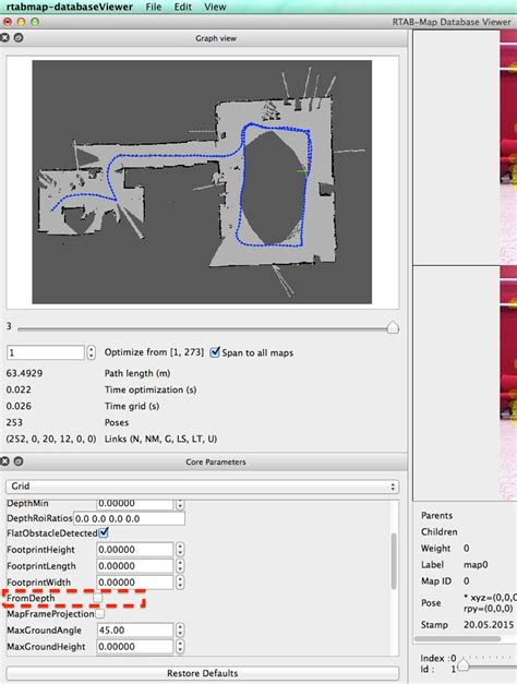 official rtab map forum no 2d map shown in the new version