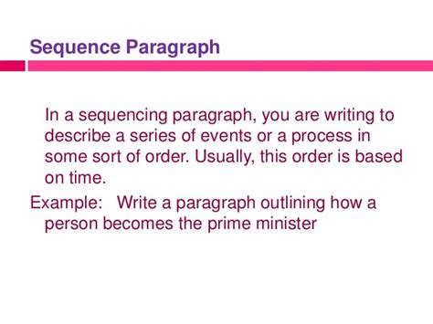 Example Sequence Paragraph At Amy Leighton Blog
