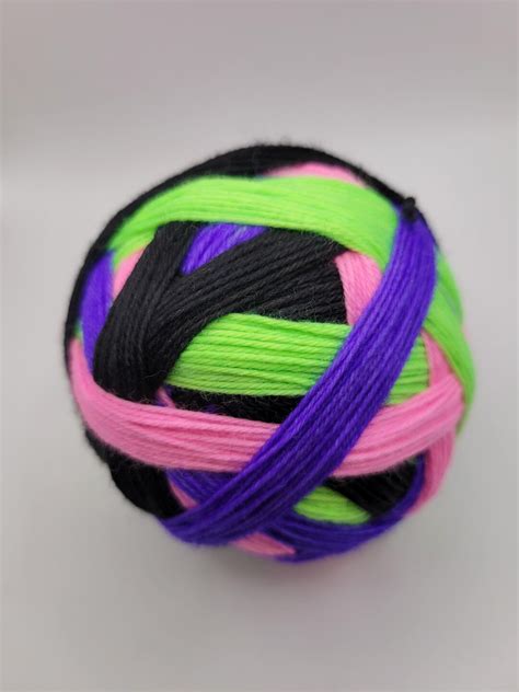 Self Striping Sock Yarn Sabrina Hand Dyed To Order Etsy