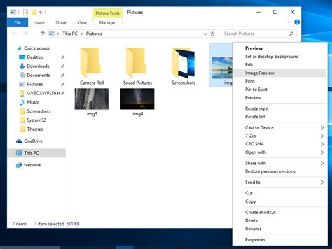 get the preview context menu item for photo viewer in windows 10