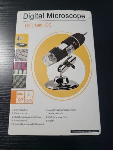 Handheld 1000x Magnification Usb Hd Digital Microscope Used