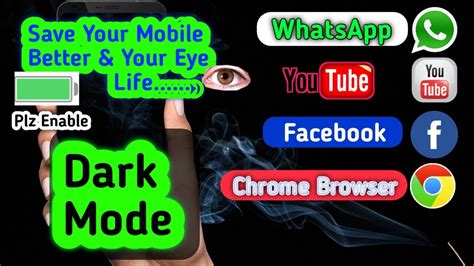 Enable Dark Mode Save Your Eye And Your Mobile Bettery Save Everything Youtube