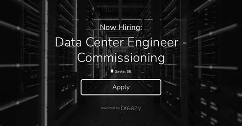 Data Center Engineer Commissioning At Salute