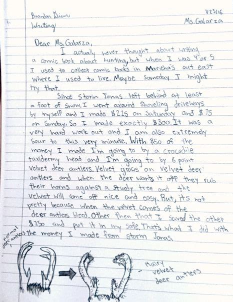 Journal Writing Examples