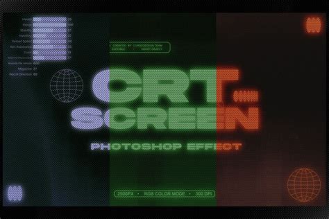 Crt Screen And Monitor Text Effects