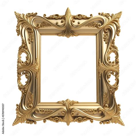 Shiny Glowing Realistic Rectangle Boarder Created With Generative Ai