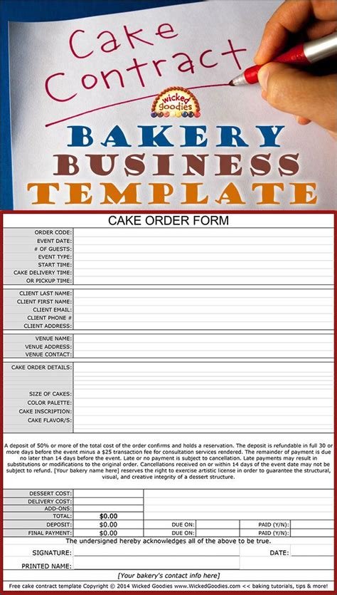 Bakery Contract Template