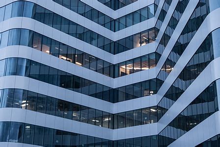 Free Photo Building Modern Architecture Glass Reflection Office