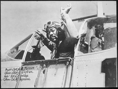 Captain Andrew D Jug Turner Commander Of The 100th Fighter Squadron