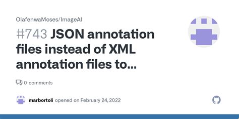 JSON Annotation Files Instead Of XML Annotation Files To Improve Results Issue