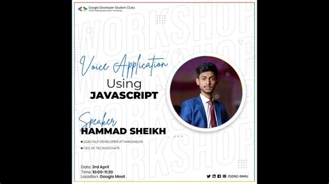 Voice Application Development Using Javascript Alan Ai Voice Assistant Gdsc Smiu Youtube