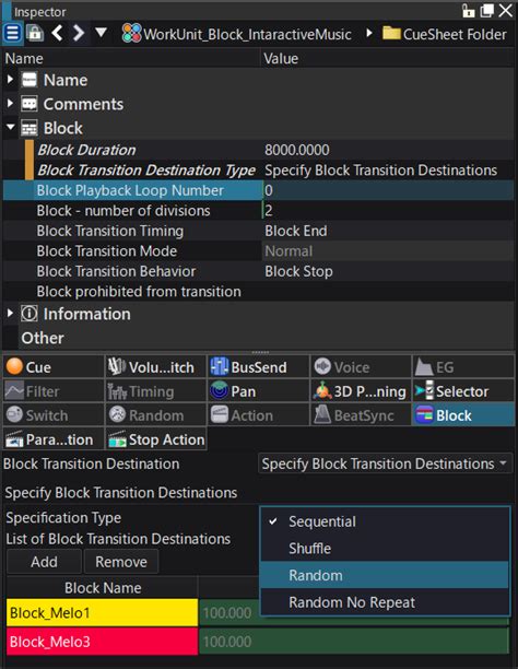 Cri Adx Block Transition Setting