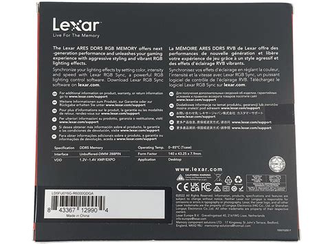 Lexar Ares Rgb 32gb Ddr5 6000 Kit Review Lexar Ares Rgb 32gb Ddr5