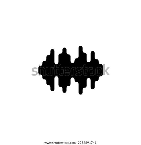 Sound Wave Graph Equalizer Sinusoid Flat Stock Vector Royalty Free