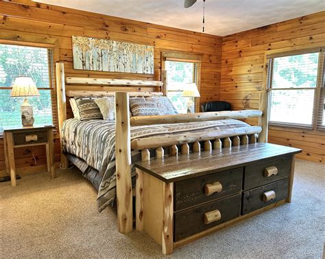 Log Bed Queen Blueprint